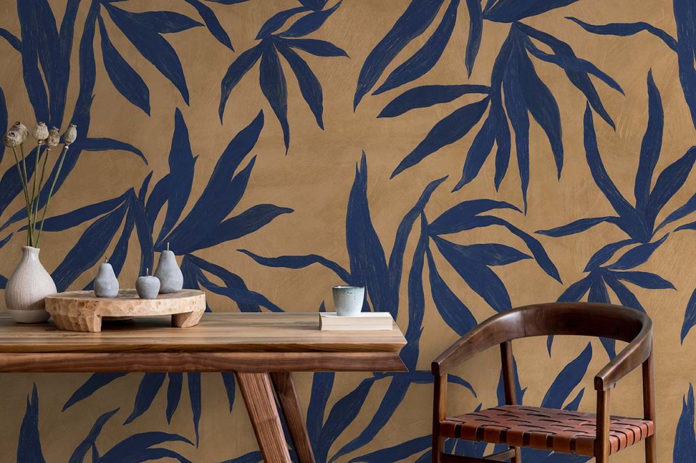 Modern wallpaper design - Bleu Cobalt